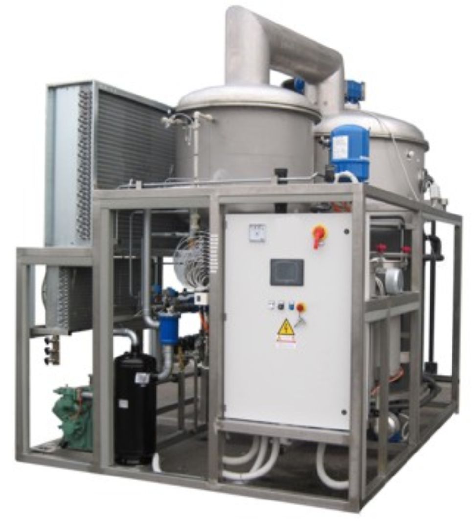 Heat pump evaporators concentrators, vacuum concentration plants ...