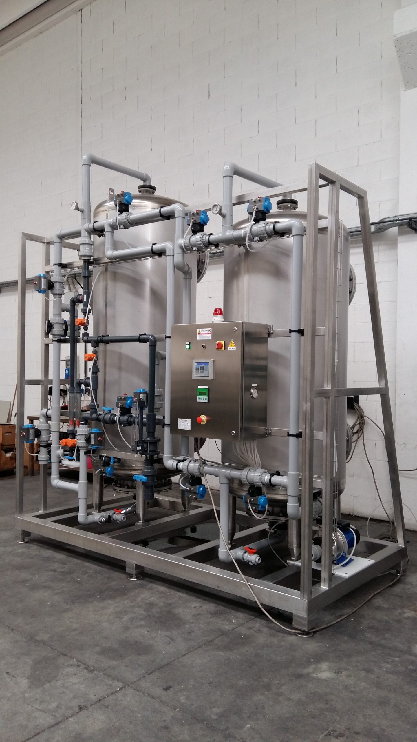 Chelating resin filtration for heavy metals - Pentacque srl